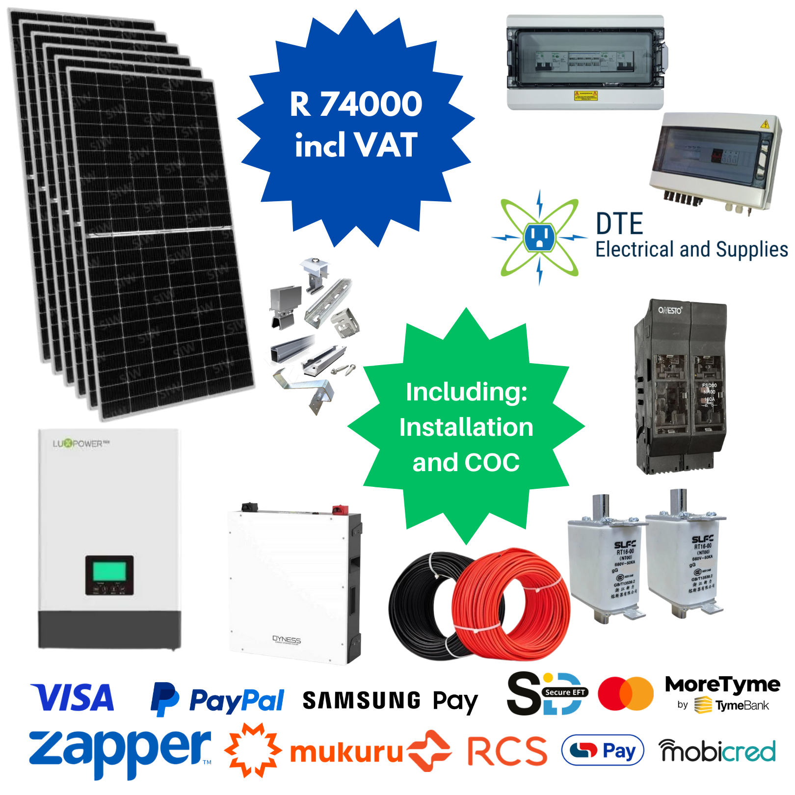 LuxPower Solar System 5Kw – DTE Electrical And Supplies